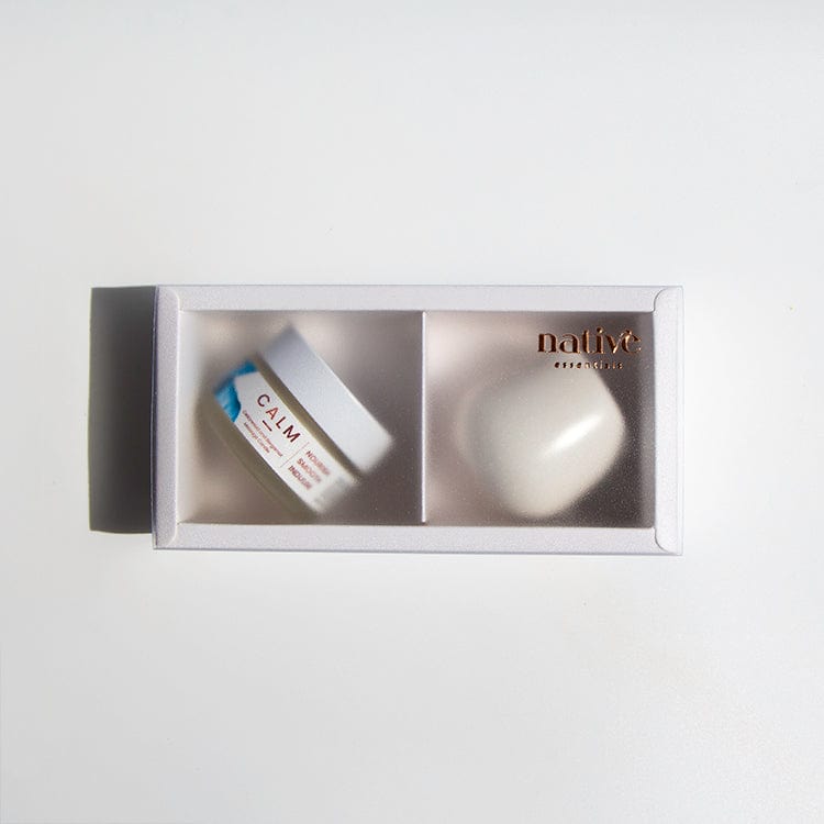 CALM Cedarwood + Bergamot Massage Candle | Native Essentials Skincare