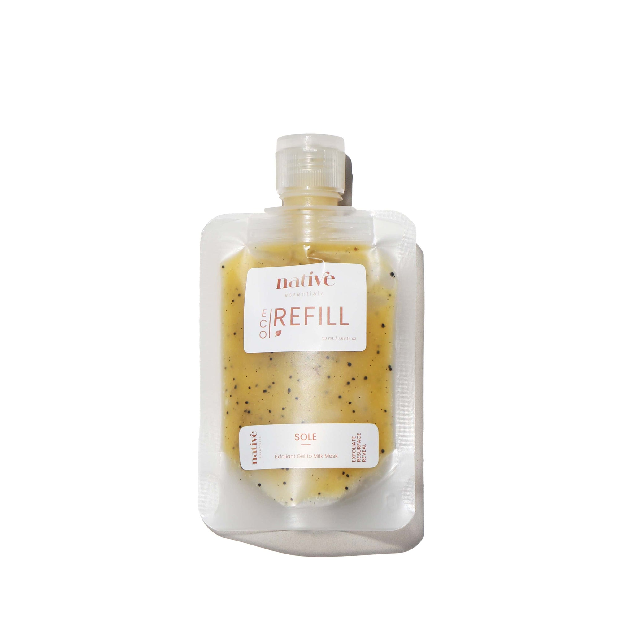 SOLE Exfoliant Gel to Milk Mask | Native Essentials Skincare